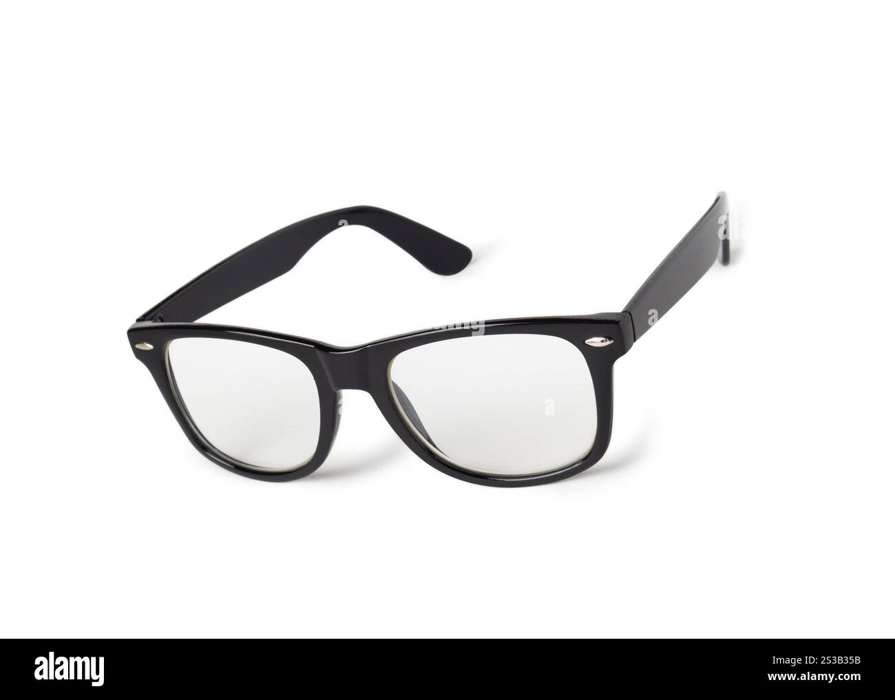 Photo Of Black Nerd Glasses Isolated On White Photo Of Black Nerd