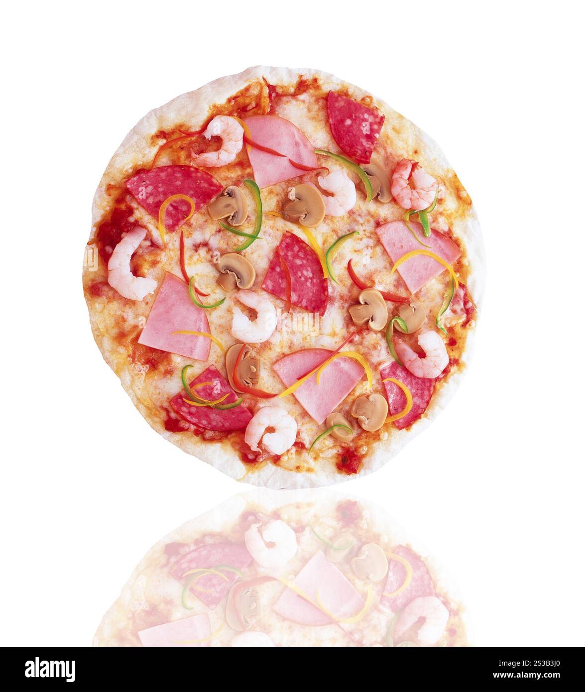 Pizza Pepperoni isolated on white background. Pizza Pepperoni Stock ...
