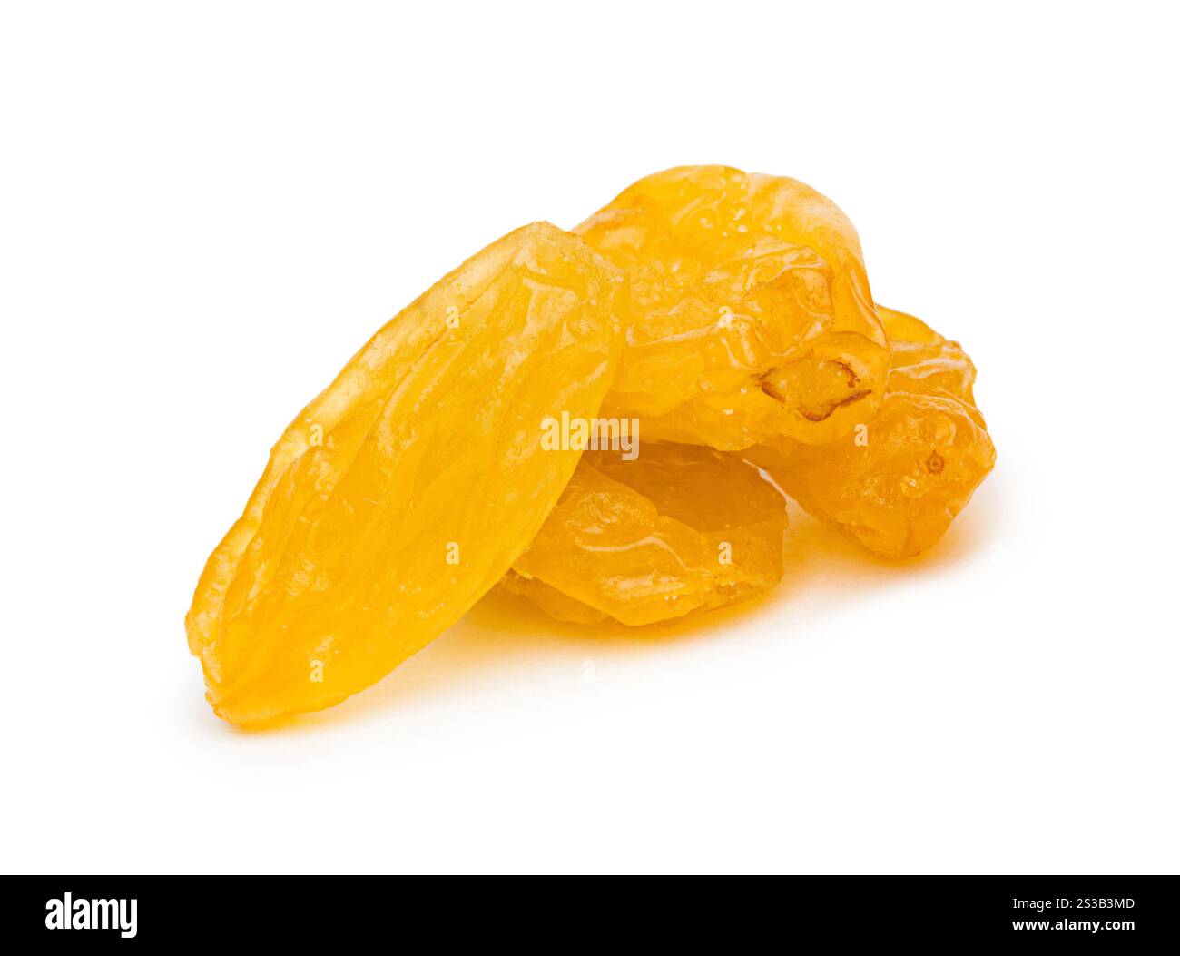 Yellow Raisins isolated on white background. Yellow Raisins Stock Photo ...