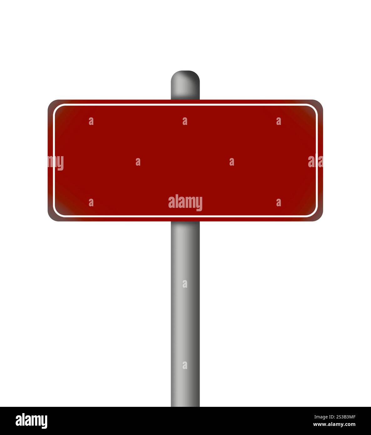 Blank Red Road Sign Isolated. Blank Green Road Sign Isolated Stock ...