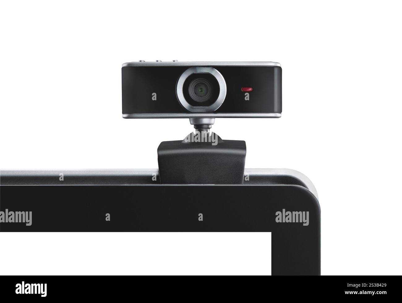 Web camera on laptop isolated on white background Stock Photo - Alamy