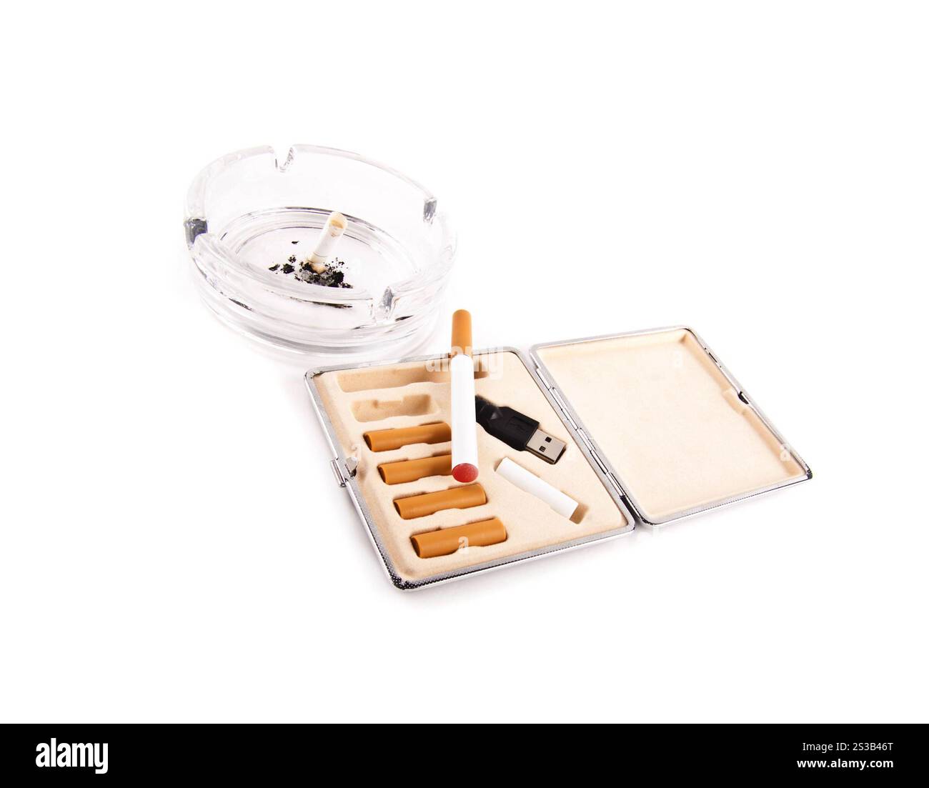 electric cigarette isolated on white background. electric cigarette ...