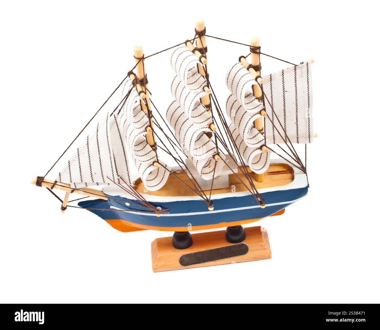 toy ship isolated on white background Stock Photo - Alamy