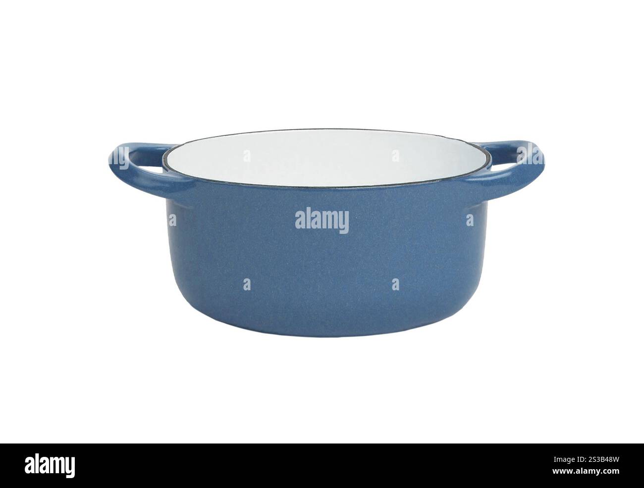 Dark blue pan isolated. Dark red pan isolated Stock Photo - Alamy