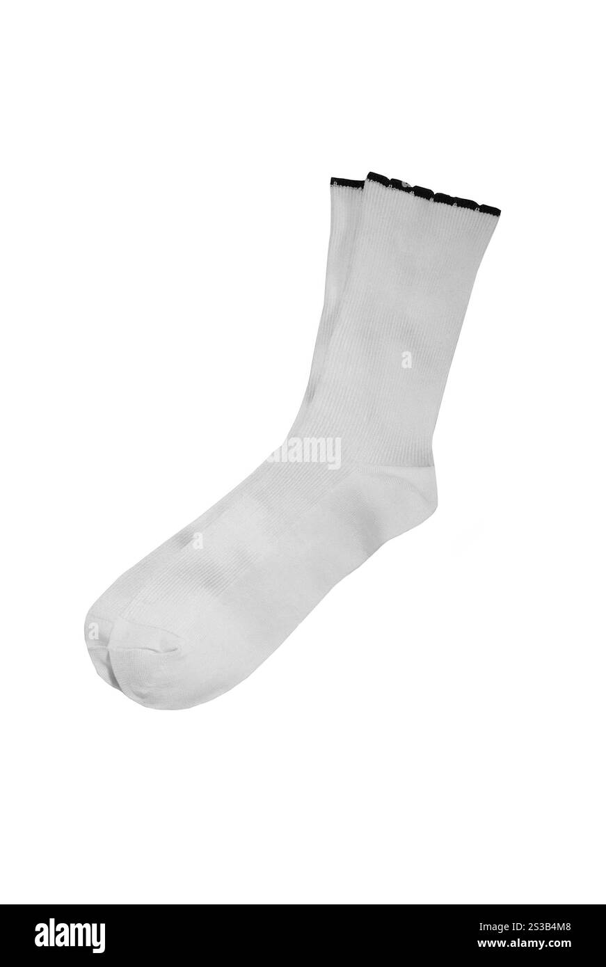 white pair of sock isolated on white background. white pair of sock ...