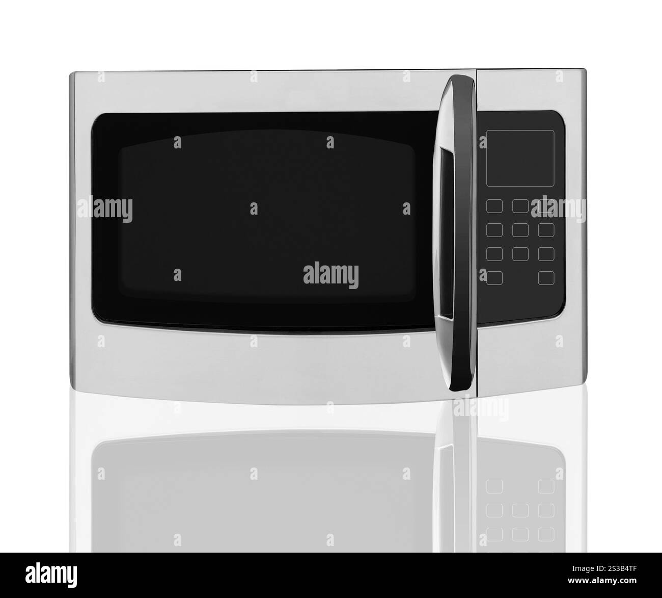 Microwave isolated on white background Stock Photo - Alamy