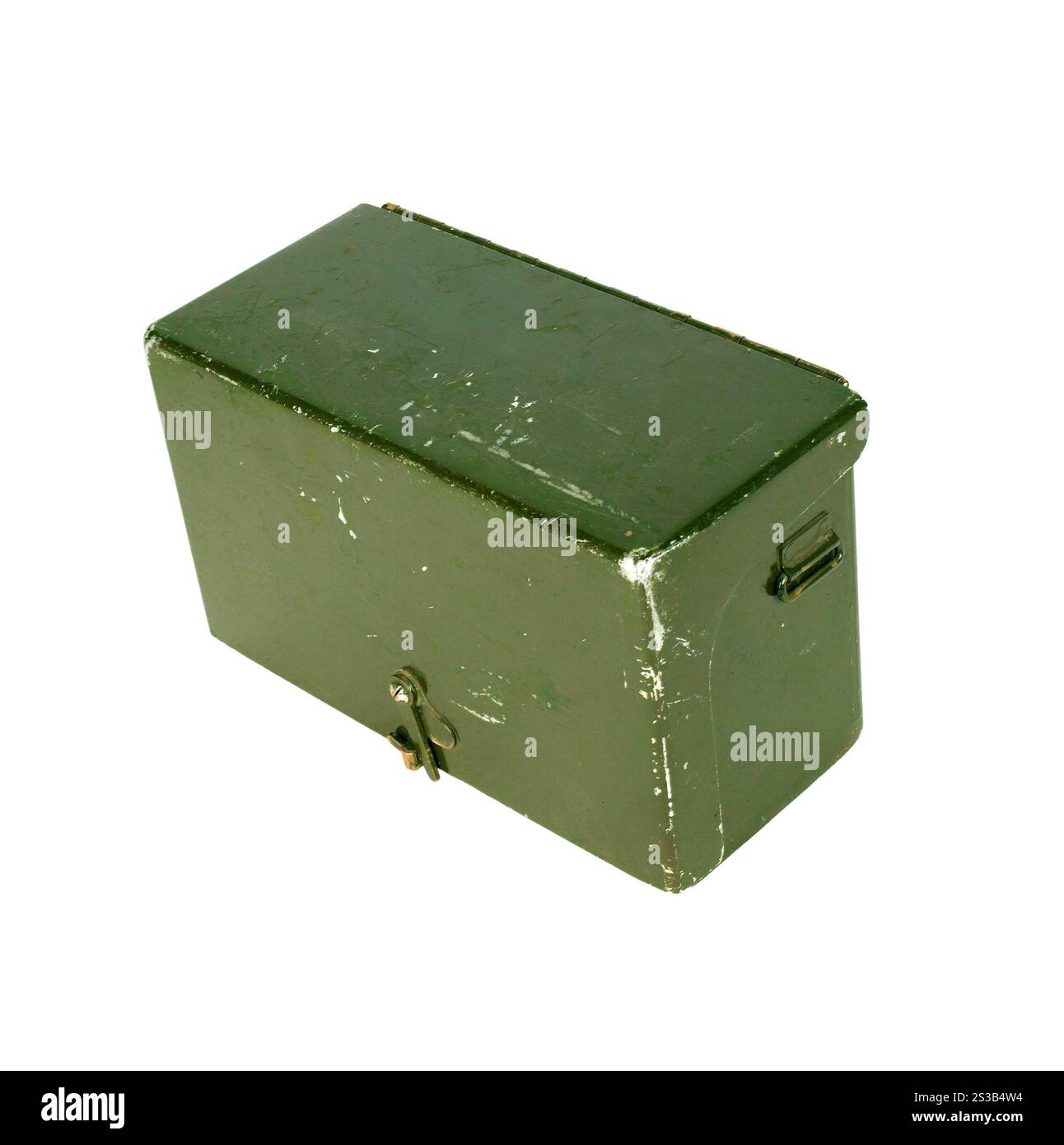 Metal army crate isolated on white. Metal army crate isolated Stock ...