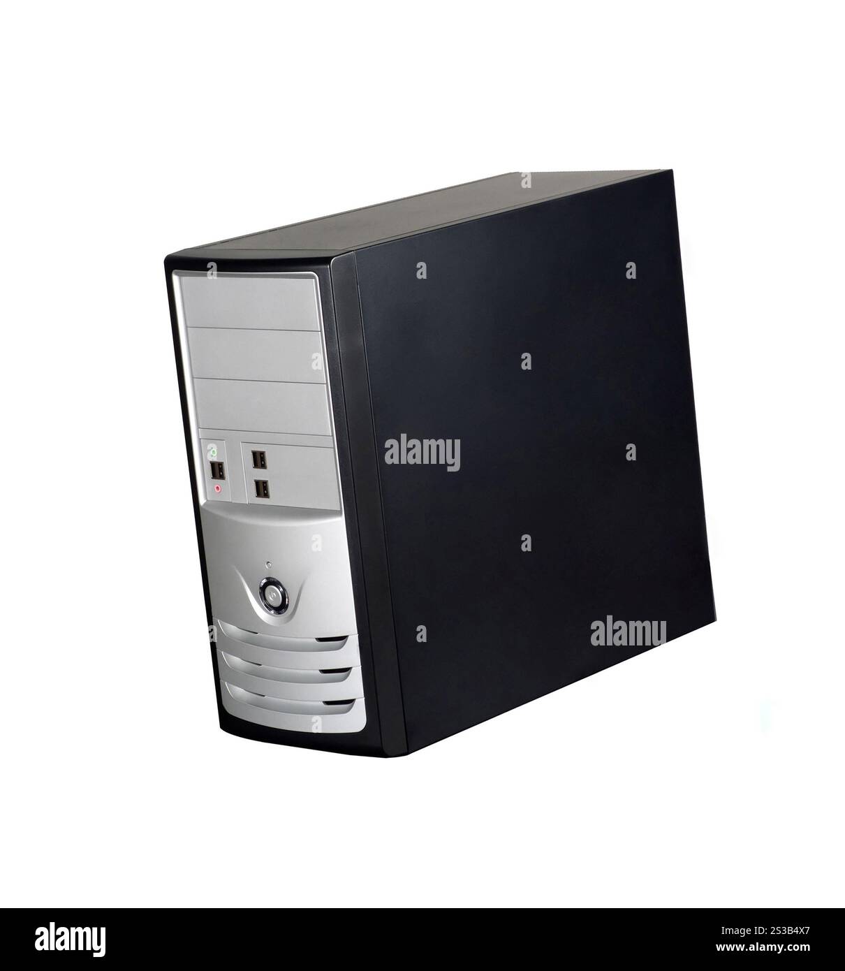 Computer case isolated on white background. Computer case isolated ...