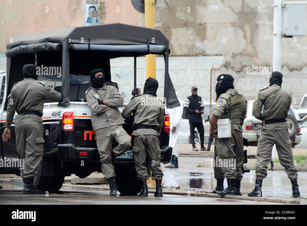 Mozambique's Special forces members deployed to guard opposition leader Venancio Mondlane as he ...
