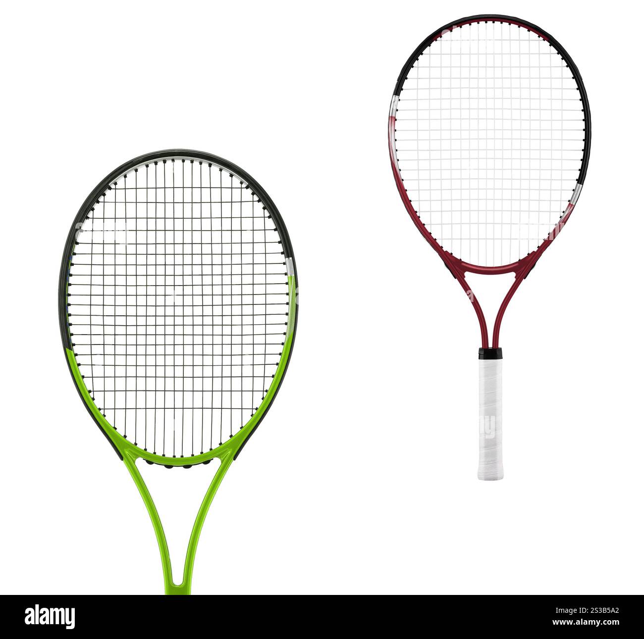 Tennis racket, isolated on white. Tennis racket Stock Photo - Alamy