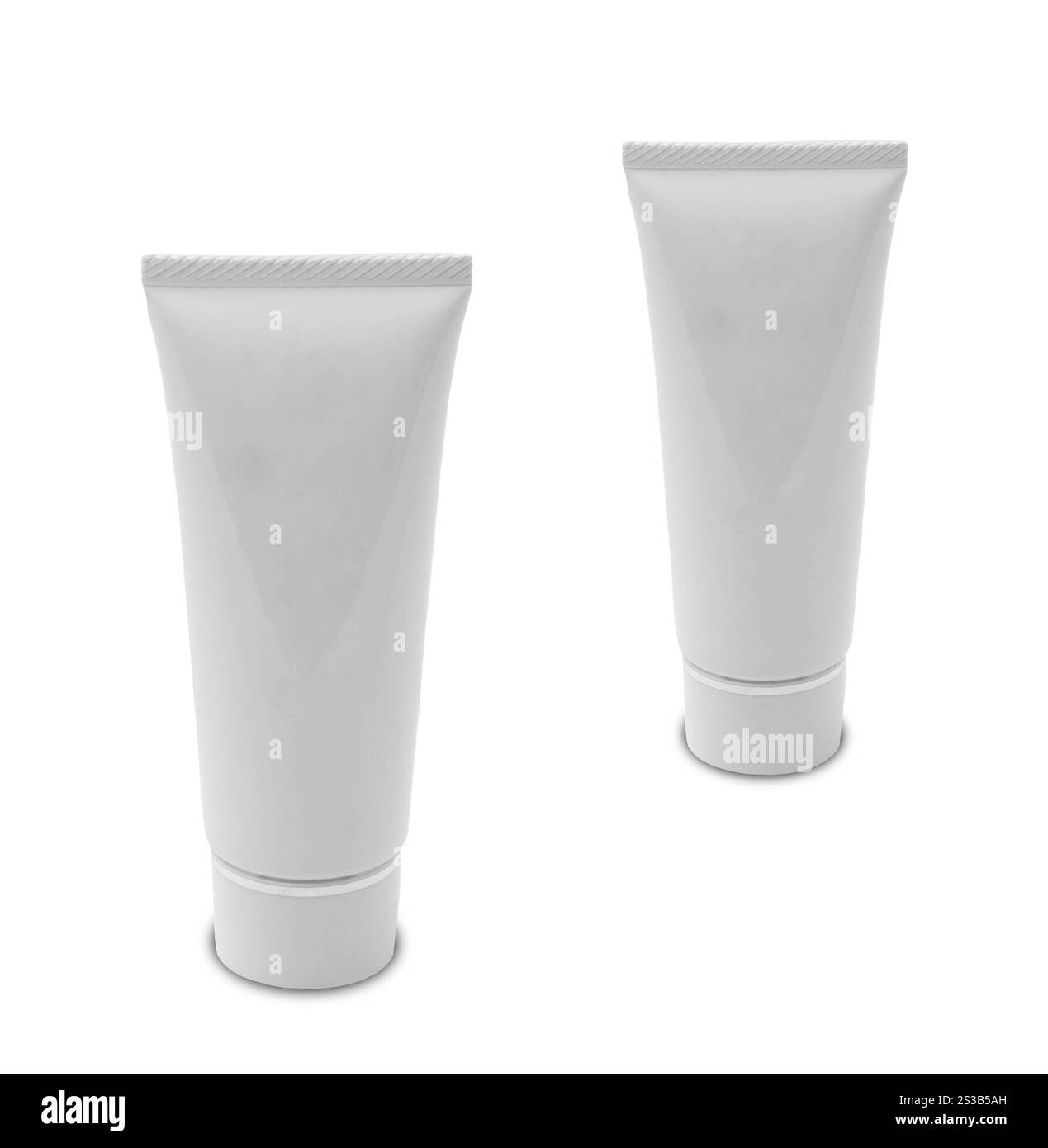 Standing White Tube isolated on white background. Standing White Tube ...