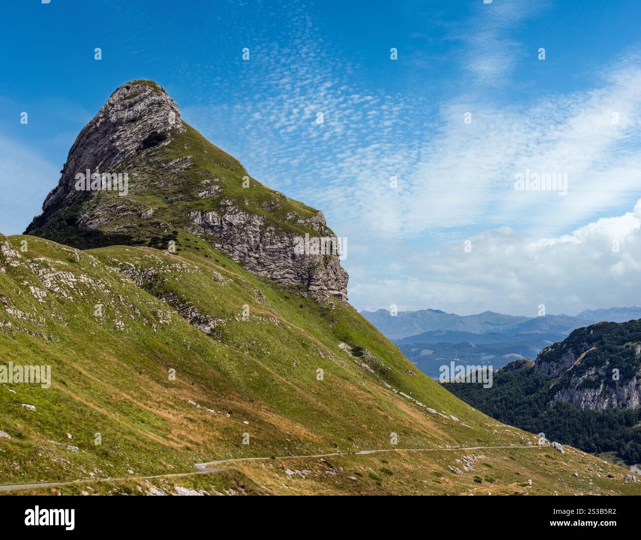 Picturesque summer mountain landscape of Durmitor National Park ...