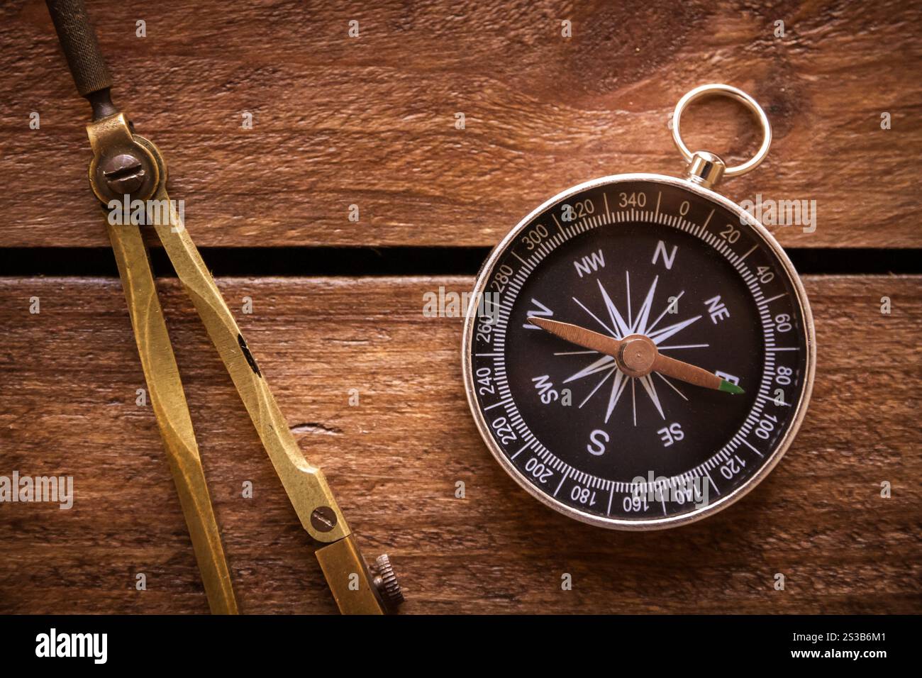 Old compass drawing hi-res stock photography and images - Alamy