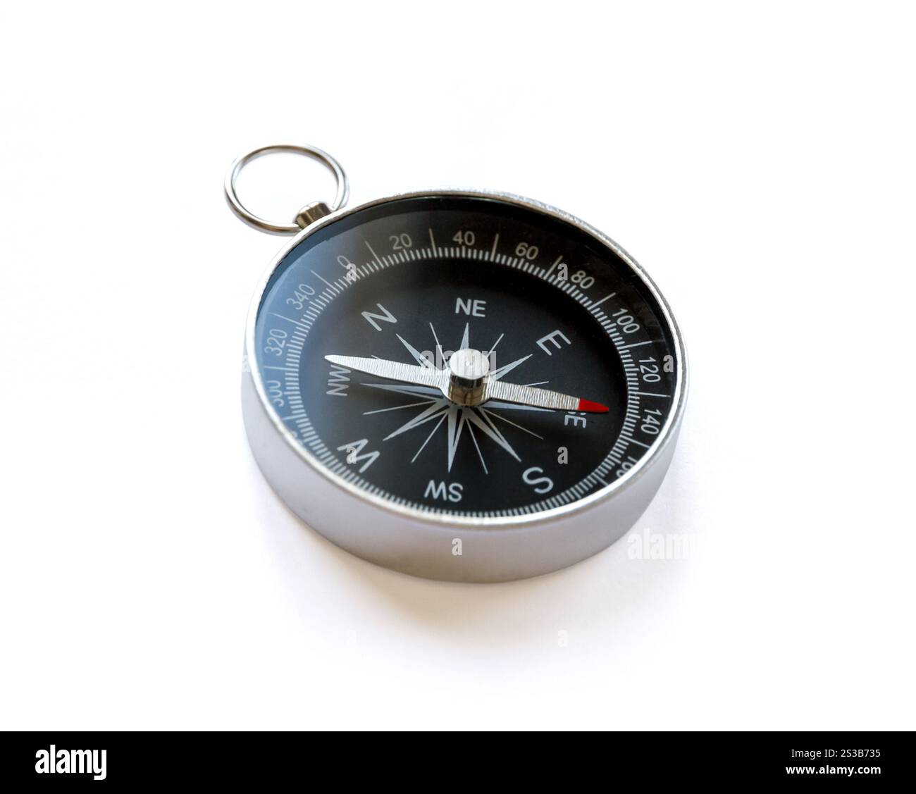 Vintage compass isolated on white background. Concept of direction and ...