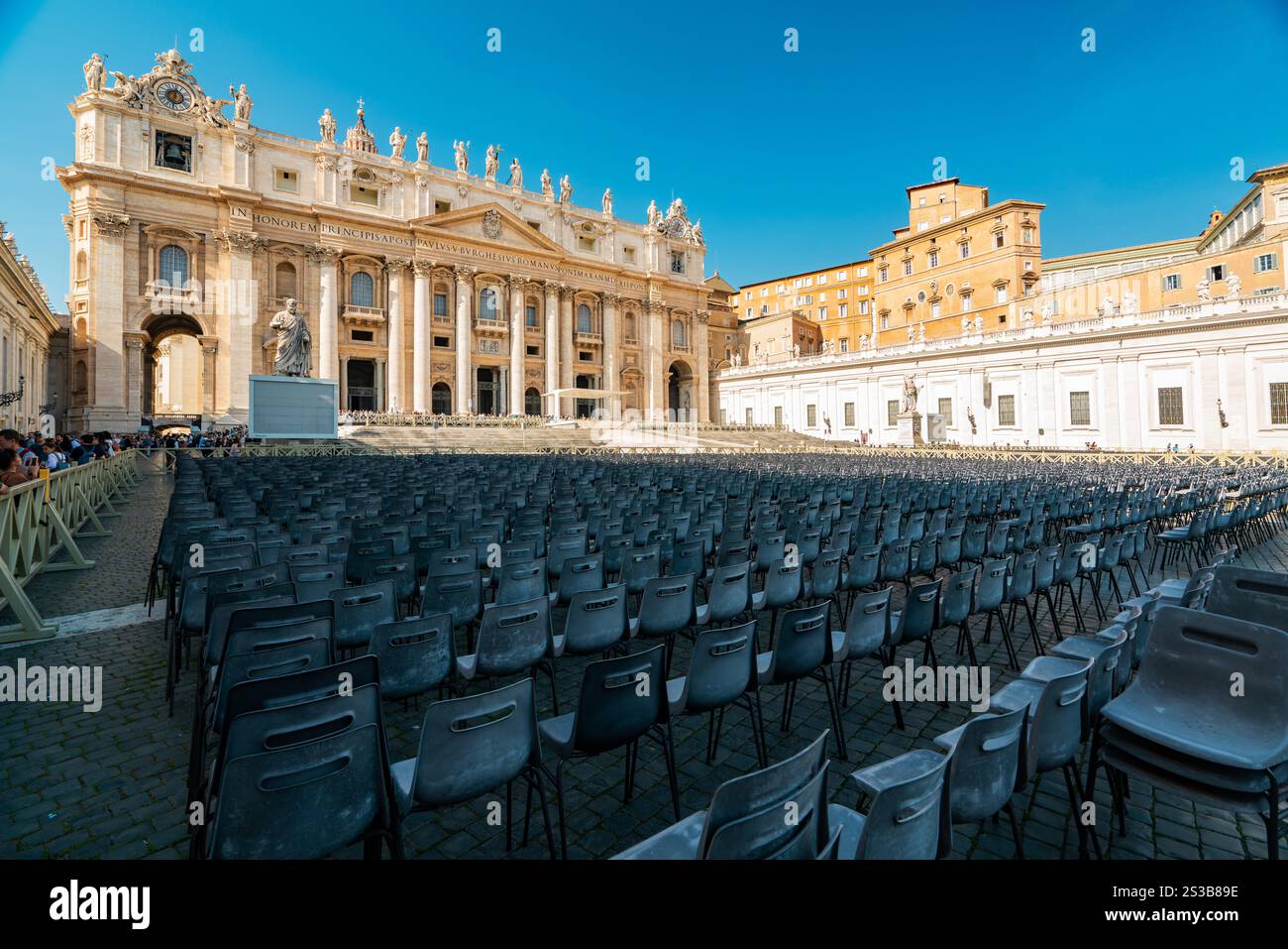 Empty Chairs at Vatican City: A Unique Perspective on St. Peters ...