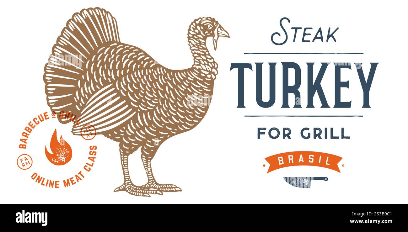 Turkey. Vintage retro print Stock Vector Image & Art - Alamy