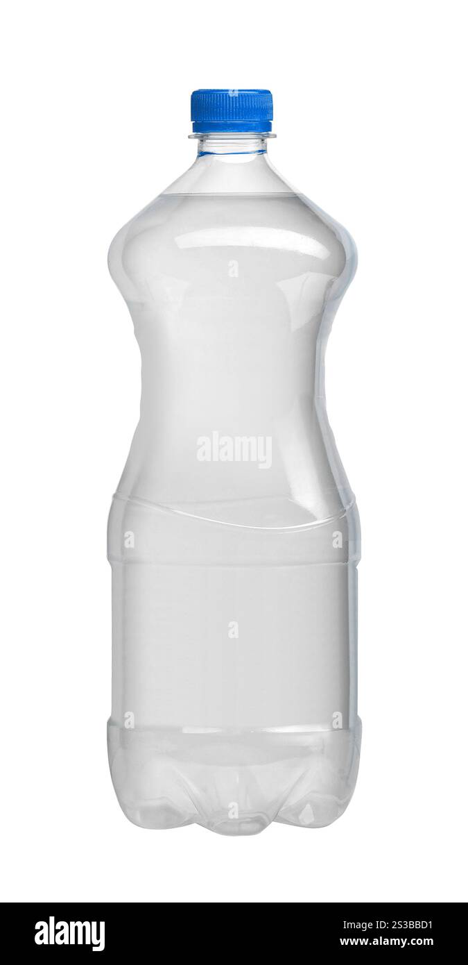wet plastic water bottle isolated on a white background Stock Photo - Alamy