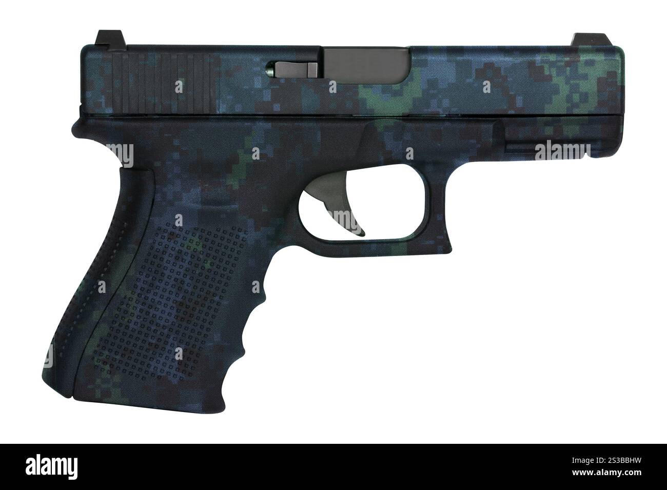 Glock automatic 9mm handgun pistol isolated Stock Photo - Alamy