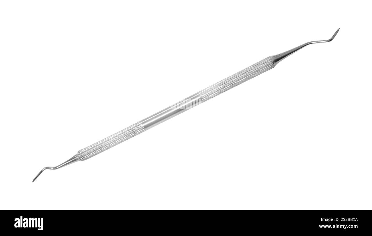 A dental probe isolated on white Stock Photo - Alamy