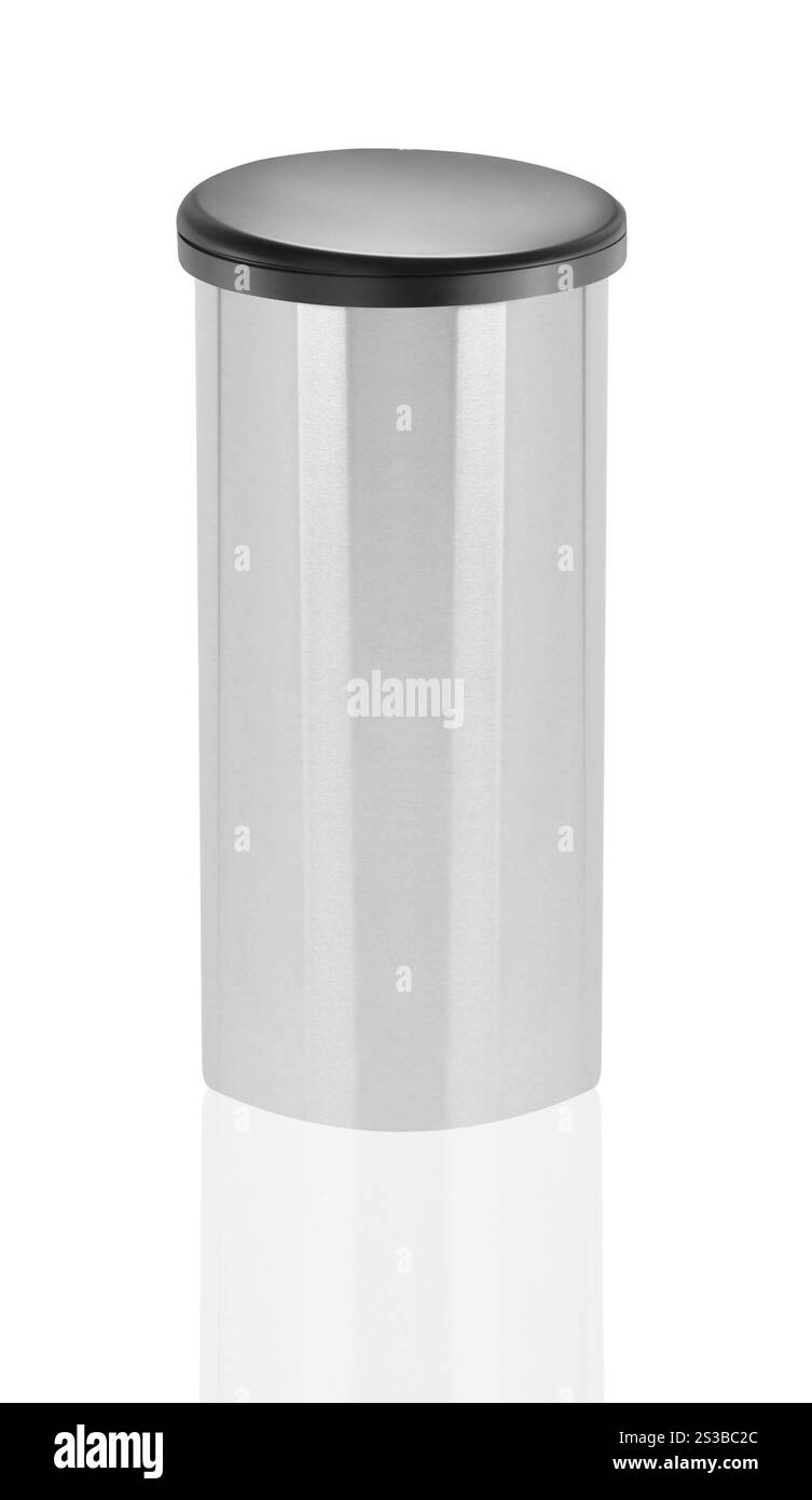 Garbage can waste bin Black and White Stock Photos & Images - Alamy