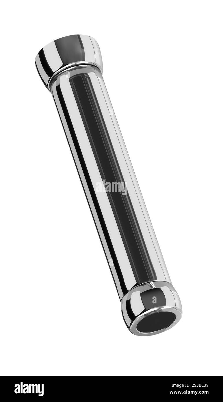 Metal Pipe Isolated On White Stock Photo - Alamy