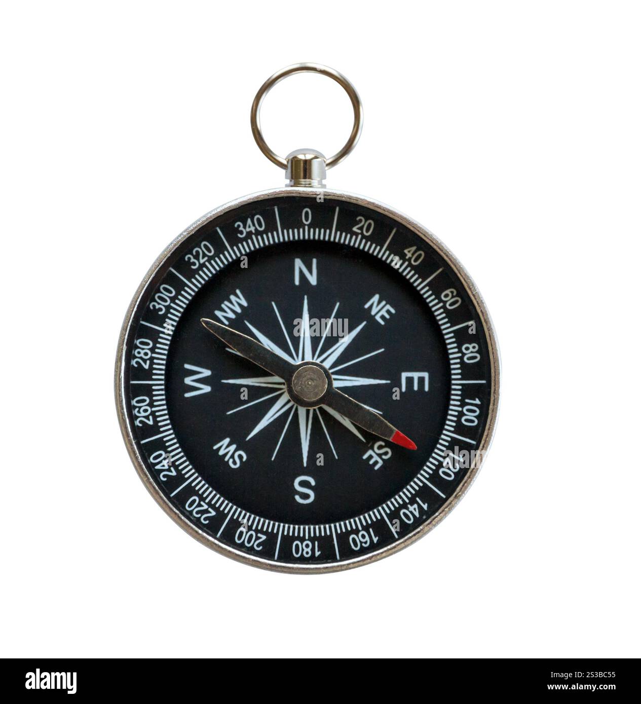 Vintage compass isolated on white background. Concept of direction and orientation. Compass ...