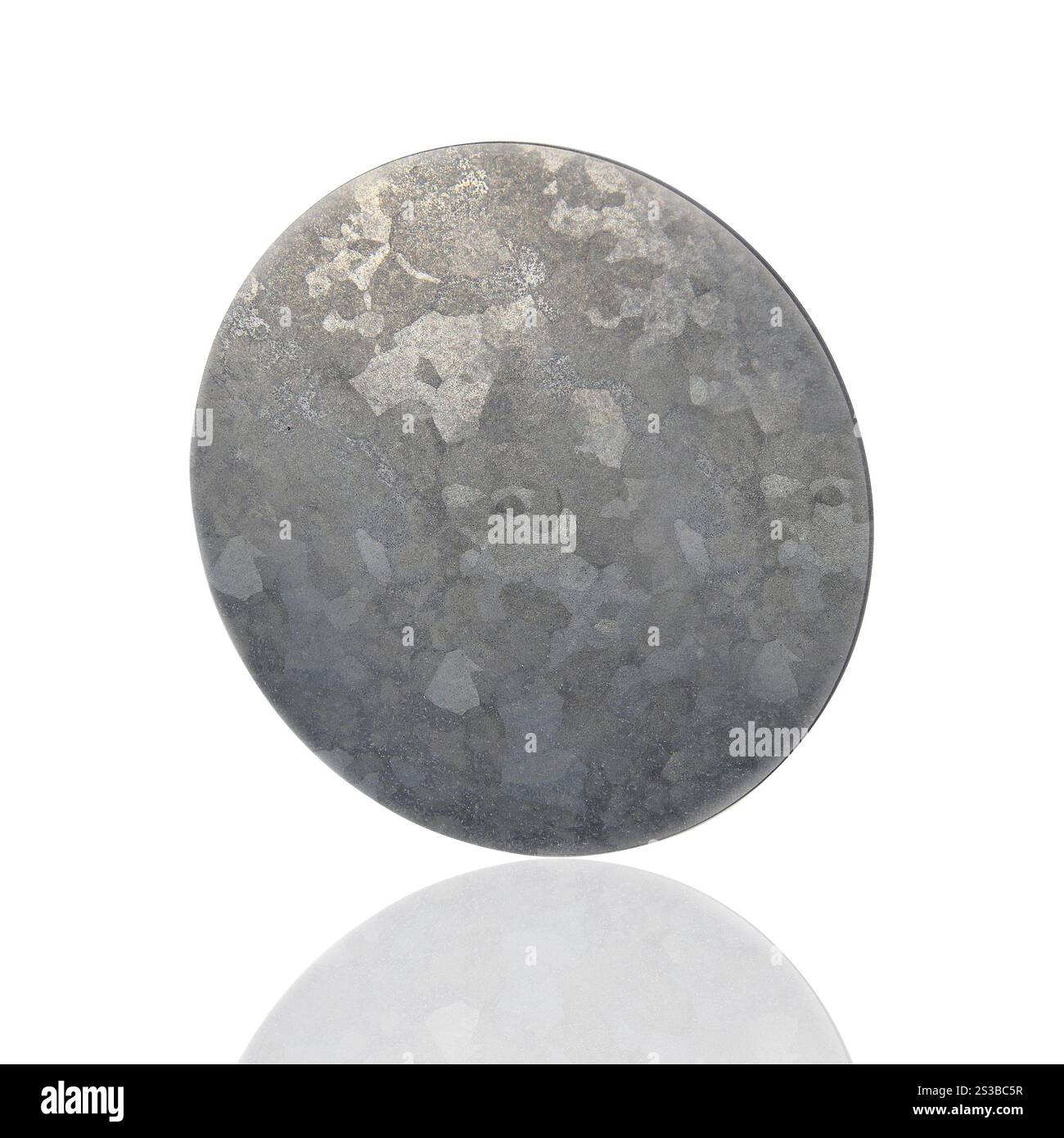 Metal disk isolated on white Stock Photo - Alamy