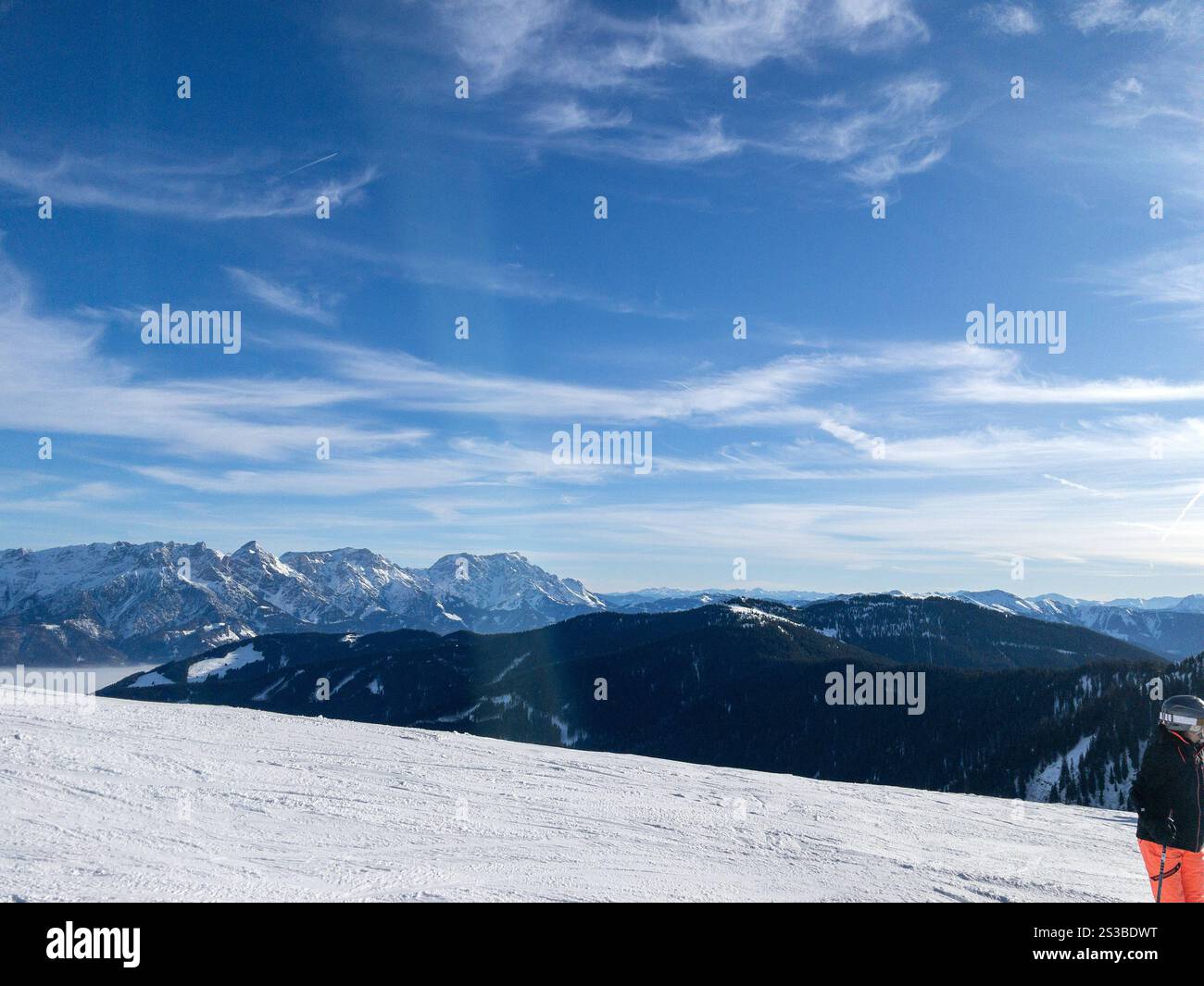 Symbolbild, Schneelandschaft und Berge. xettx, Oesterreich, Saalfelden ...