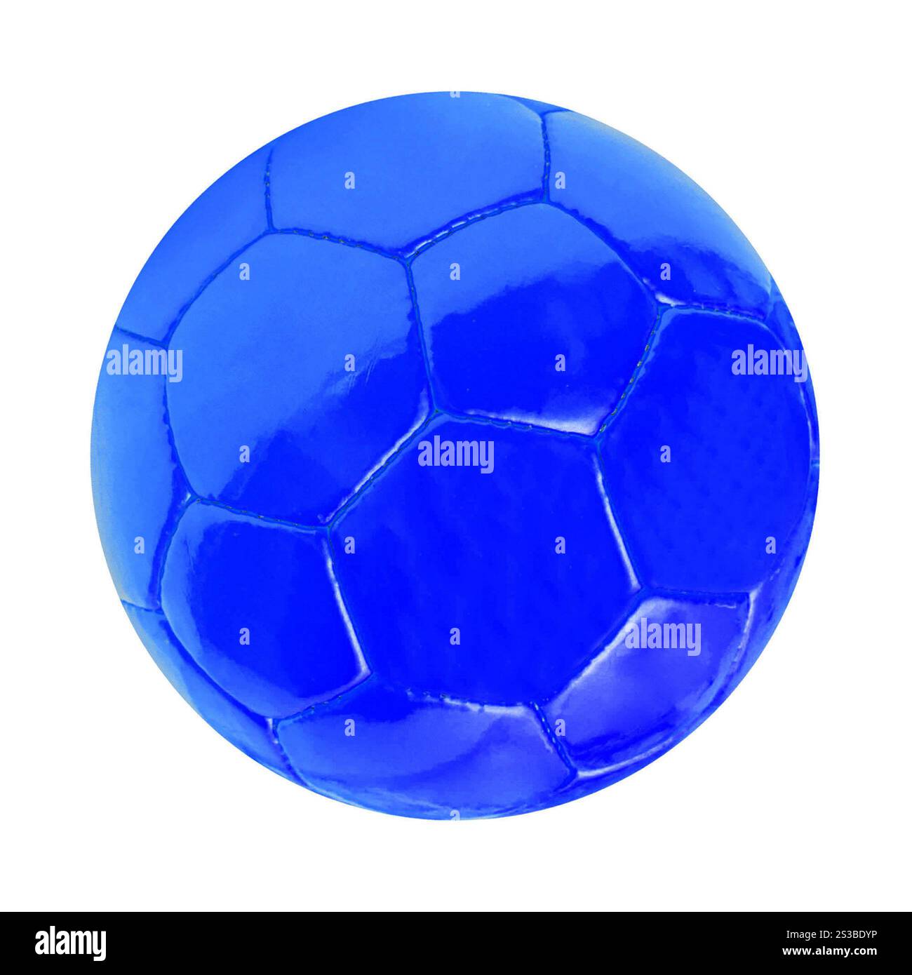 Blue soccer ball isolated. Red soccer ball isolated Stock Photo - Alamy