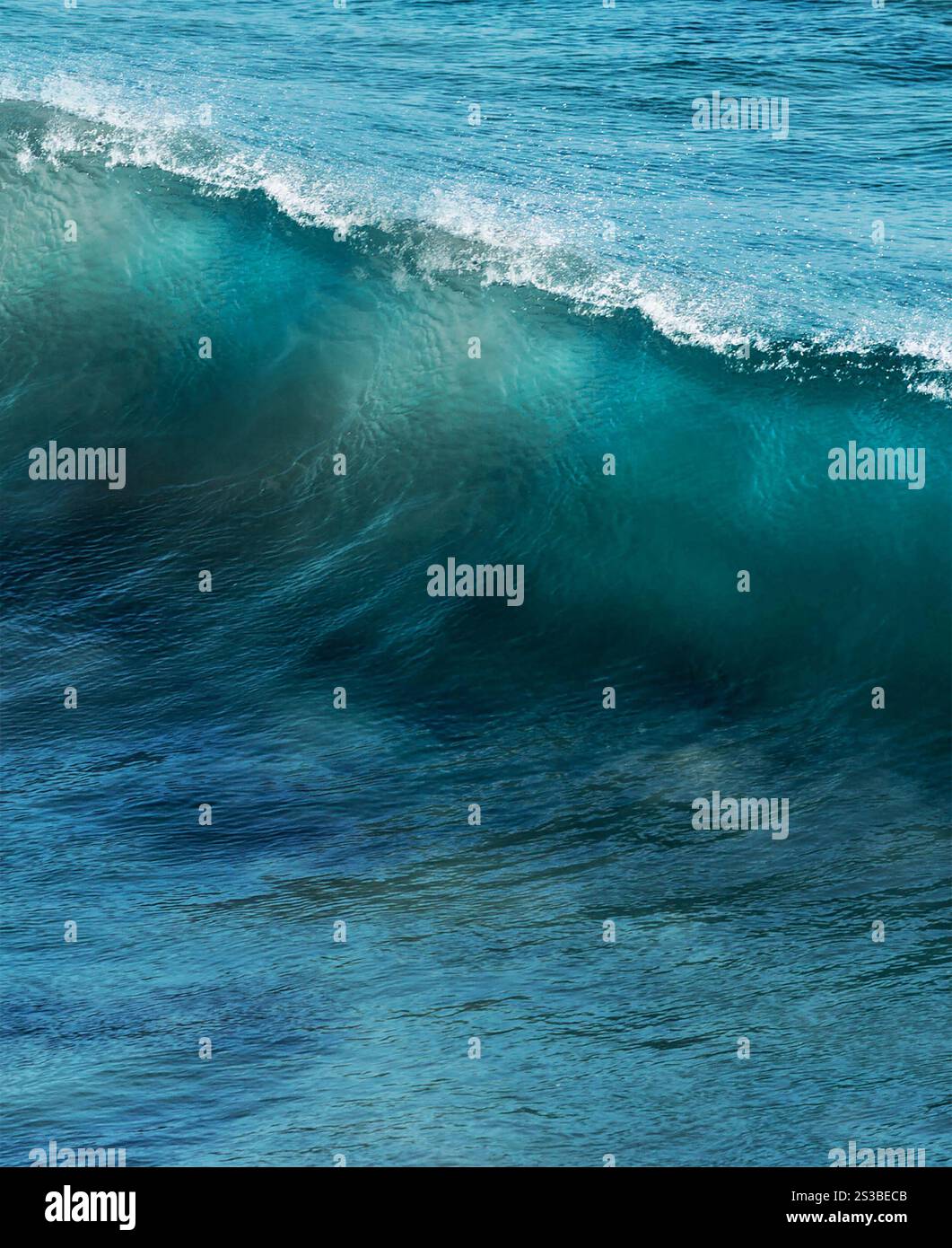 Green Ocean Wave Stock Photo - Alamy