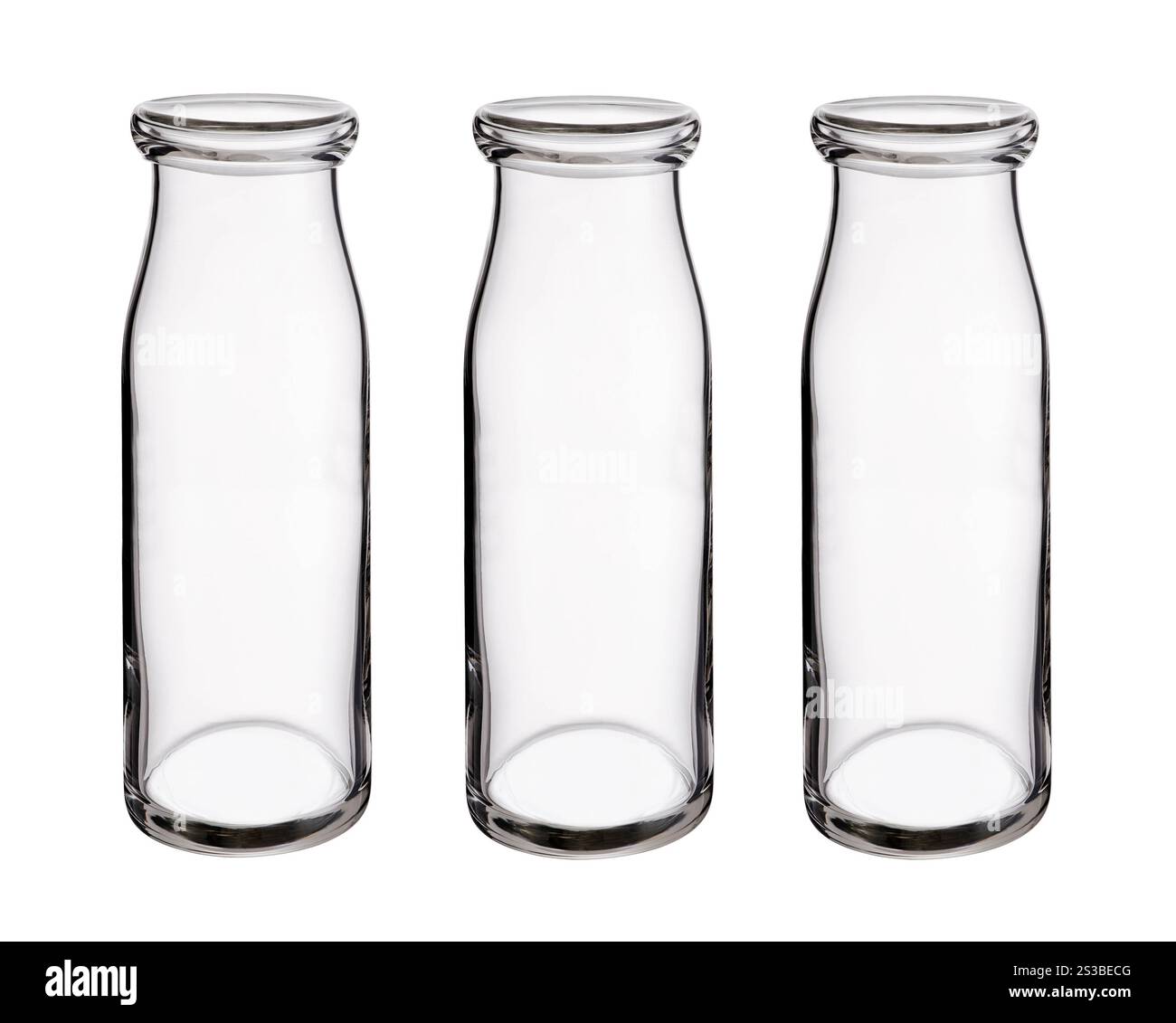 Empty Milk bottle isolated Stock Photo - Alamy