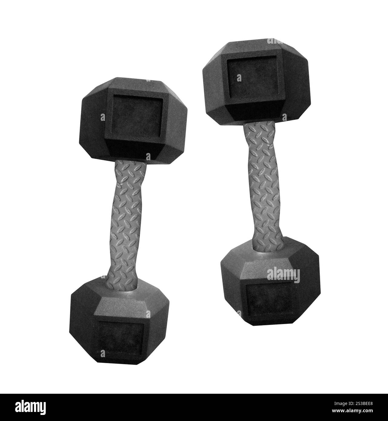 dumbell isolated on white Stock Photo - Alamy
