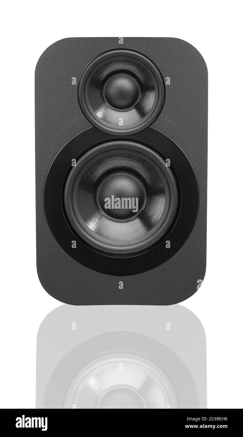 audio speaker isolated on white Stock Photo - Alamy