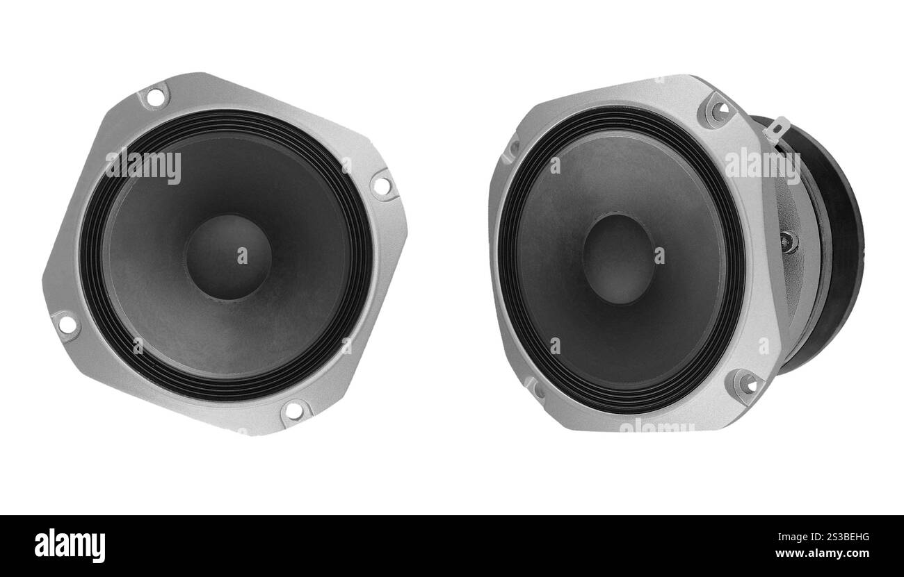 Speaker isolated on white background. Speaker isolated Stock Photo - Alamy