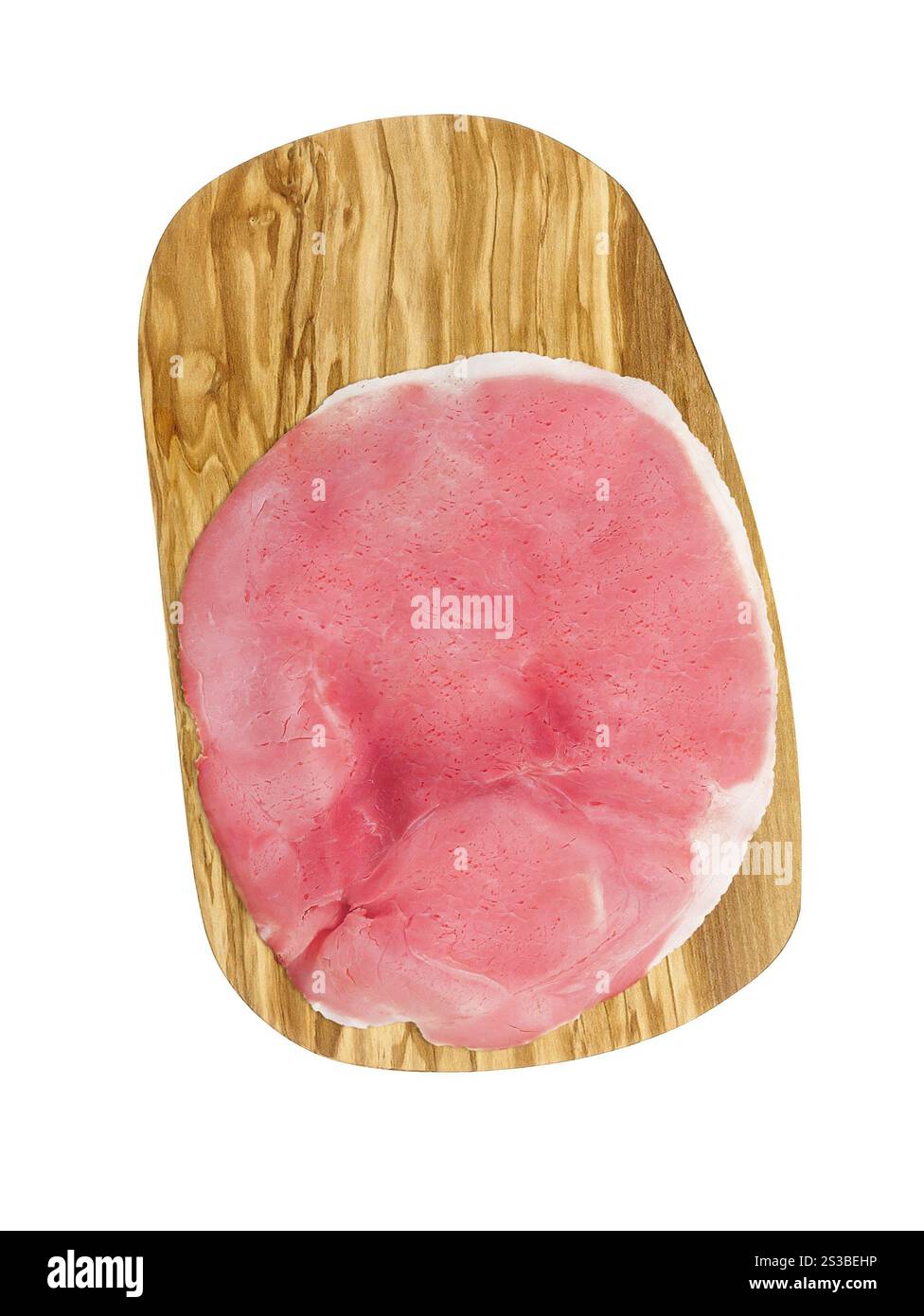 Cut meat on wooden Cut Out Stock Images & Pictures - Alamy
