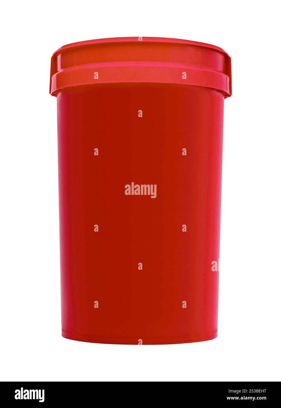 Empty water bucket isolated on white background Stock Photo - Alamy