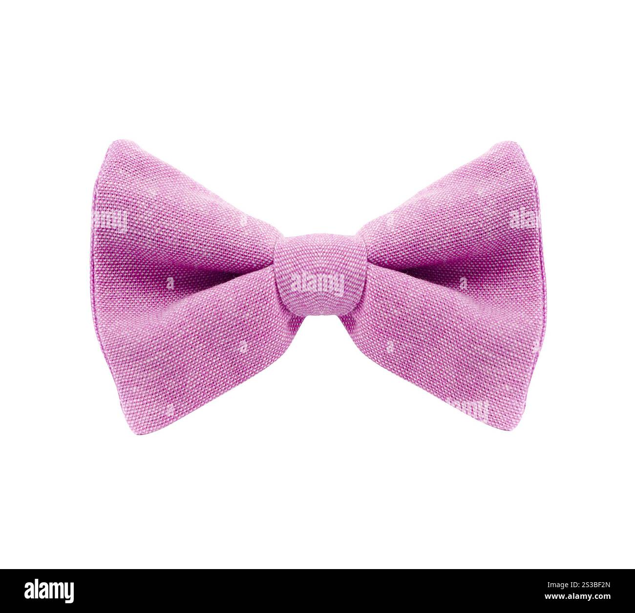 Pink white bow tie Cut Out Stock Images & Pictures - Alamy
