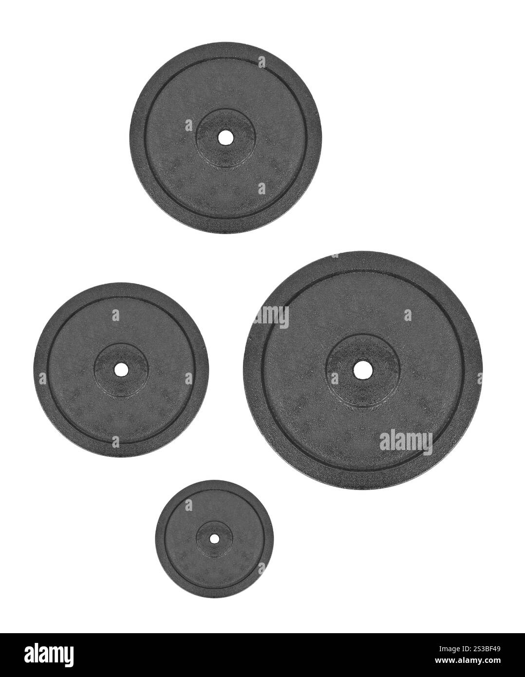 Metal barbell isolated on white background. Metal barbells Stock Photo ...