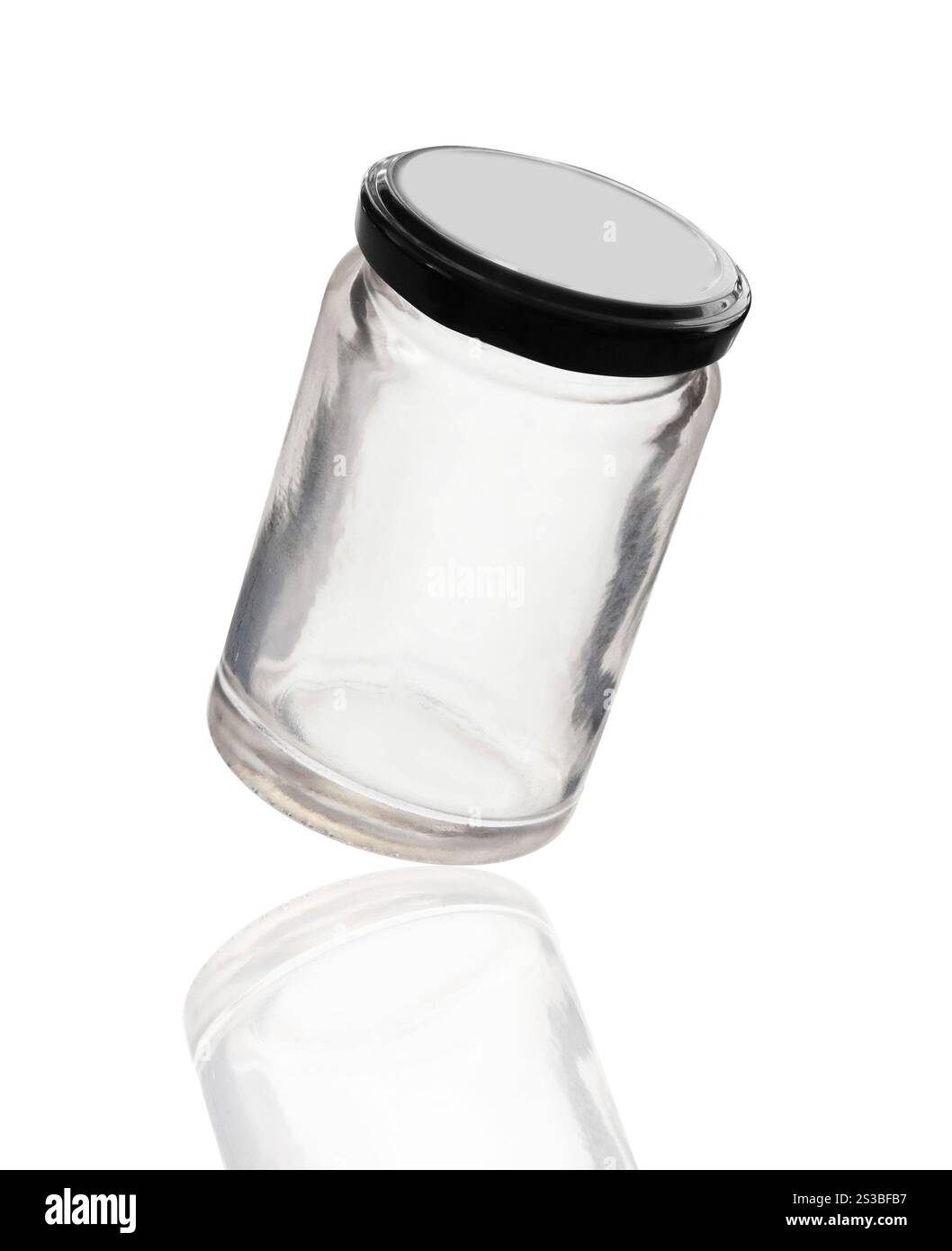 Empty glass jar isolated on white background. Empty glass jar Stock ...