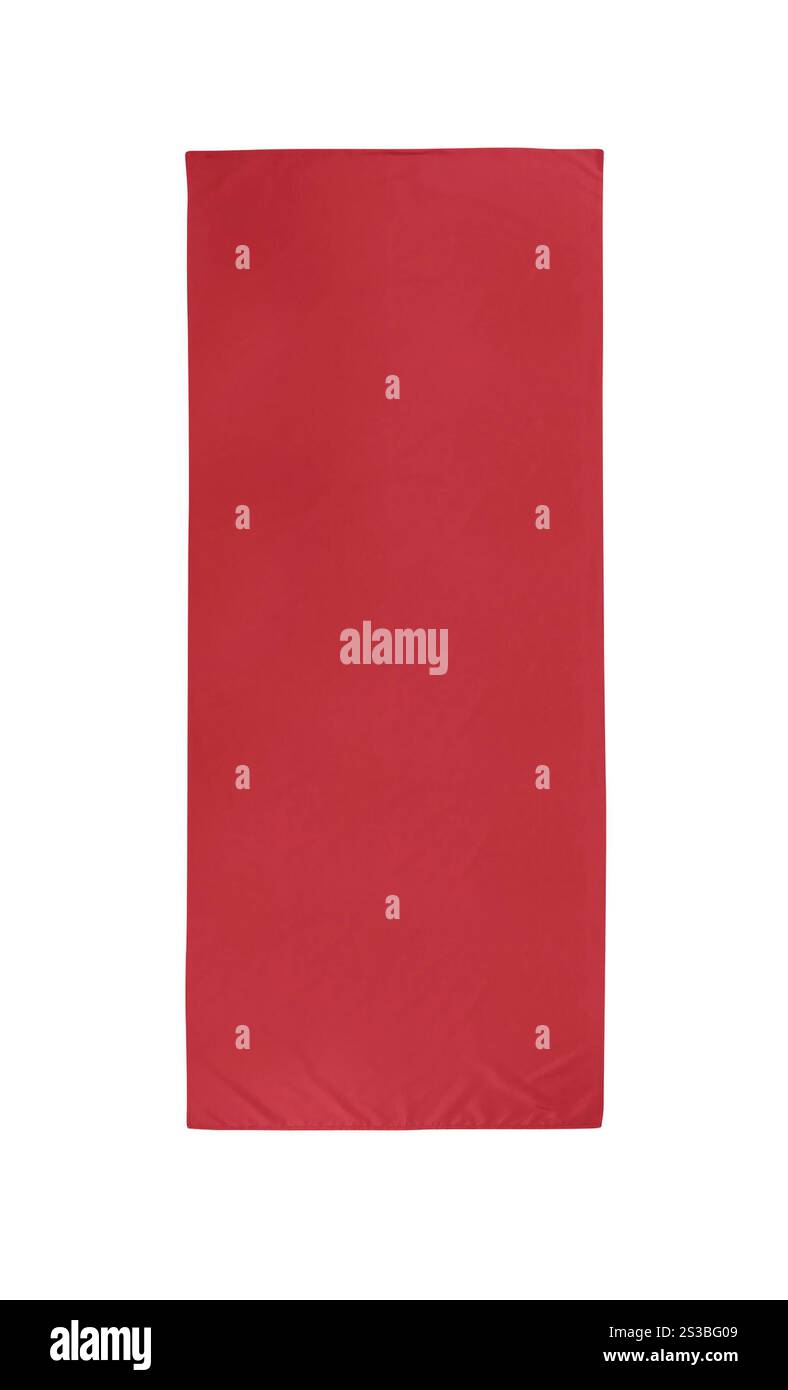red cloth isolated on white background. green cloth isolated on white ...