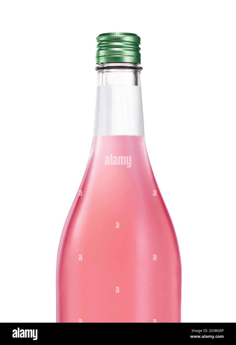 Rose wine bottle isolated. alcohol bottle isolated Stock Photo - Alamy