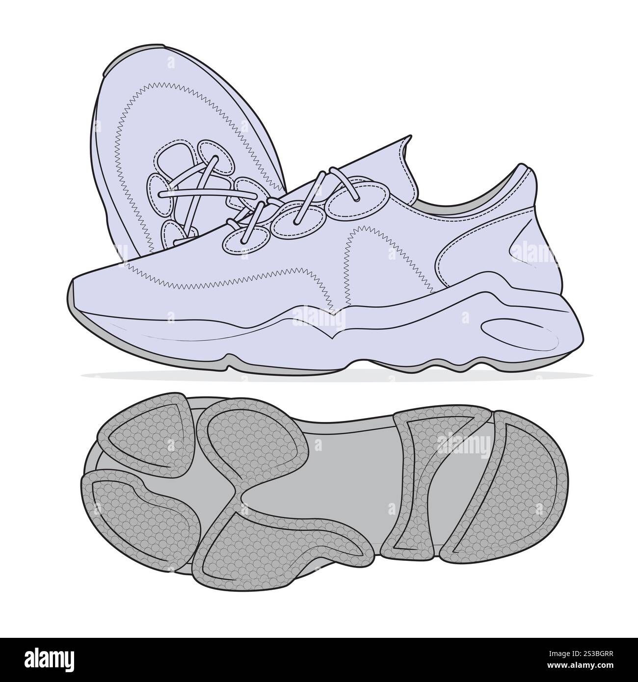 Volleyball shoe flat sketch hi-res stock photography and images - Alamy