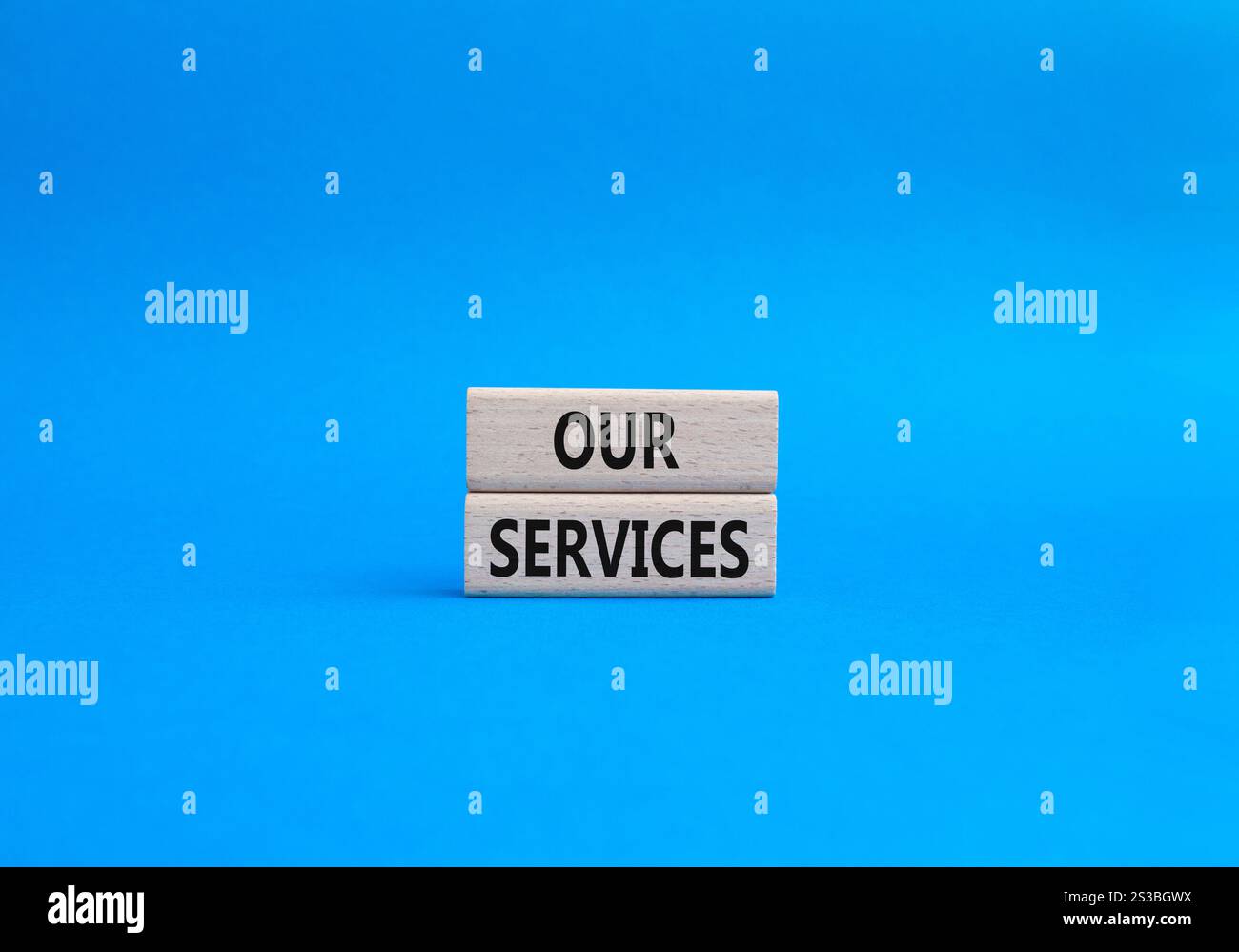 Our services symbol. Concept words Our services on wooden blocks ...