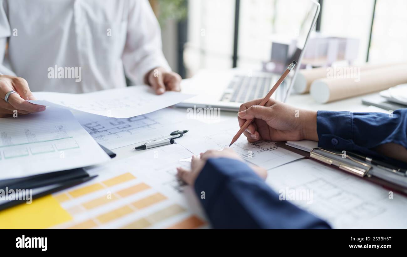 Architecture drawing on architectural project business architecture ...