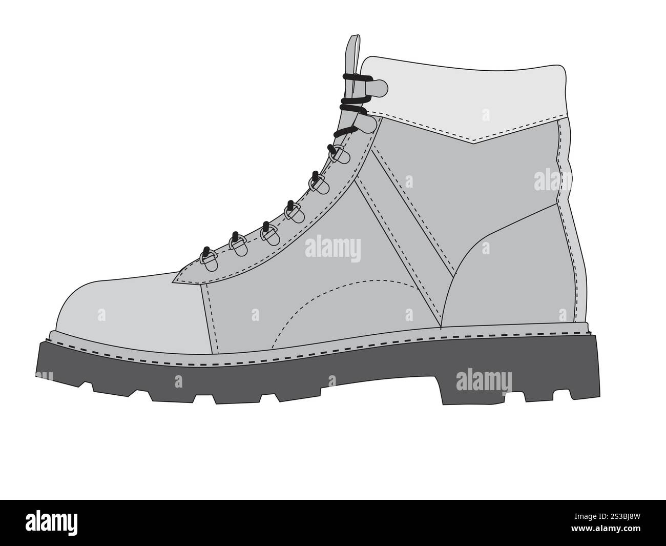 Walking boots template hi-res stock photography and images - Alamy