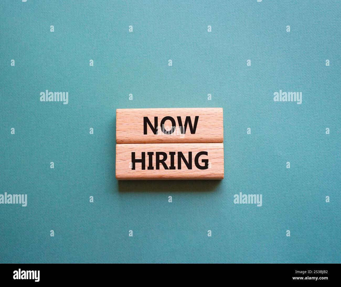 Now Hiring symbol. Concept word Now Hiring on wooden blocks. Beautiful ...