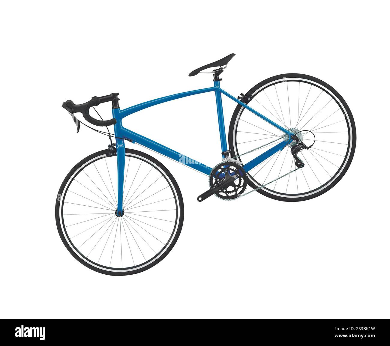 race road bike isolated on white background Stock Photo - Alamy