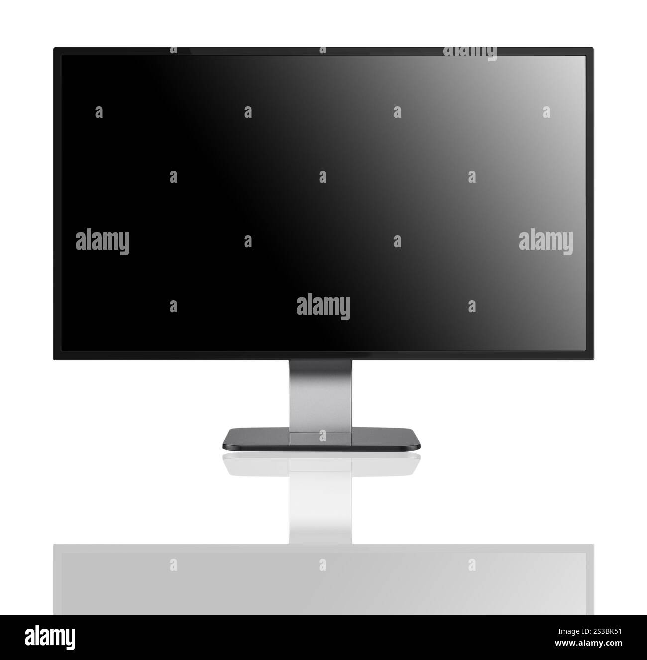 flat screen monitor isolated on white background. flat screen monitor ...