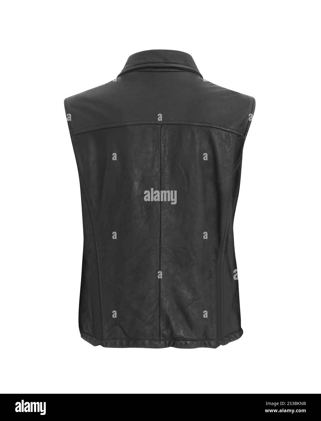 Vintage Leather biker jacket vest Stock Photo - Alamy
