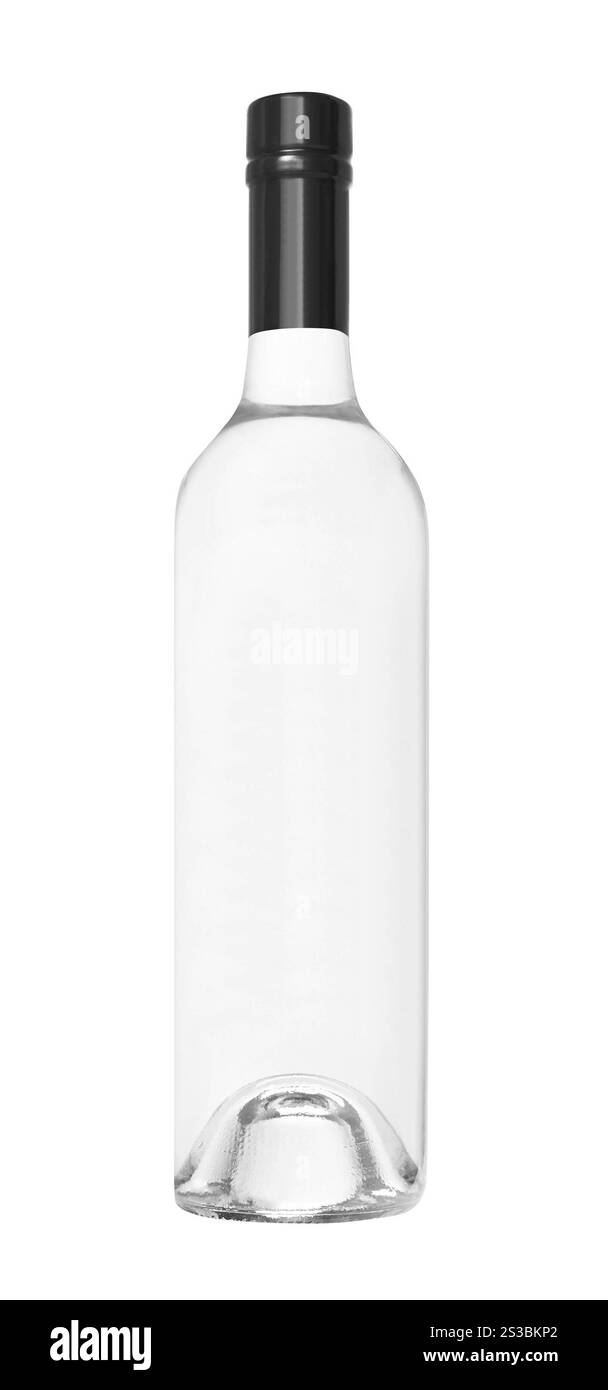 Beautifully Clear vodka bottle isolated on white background ...